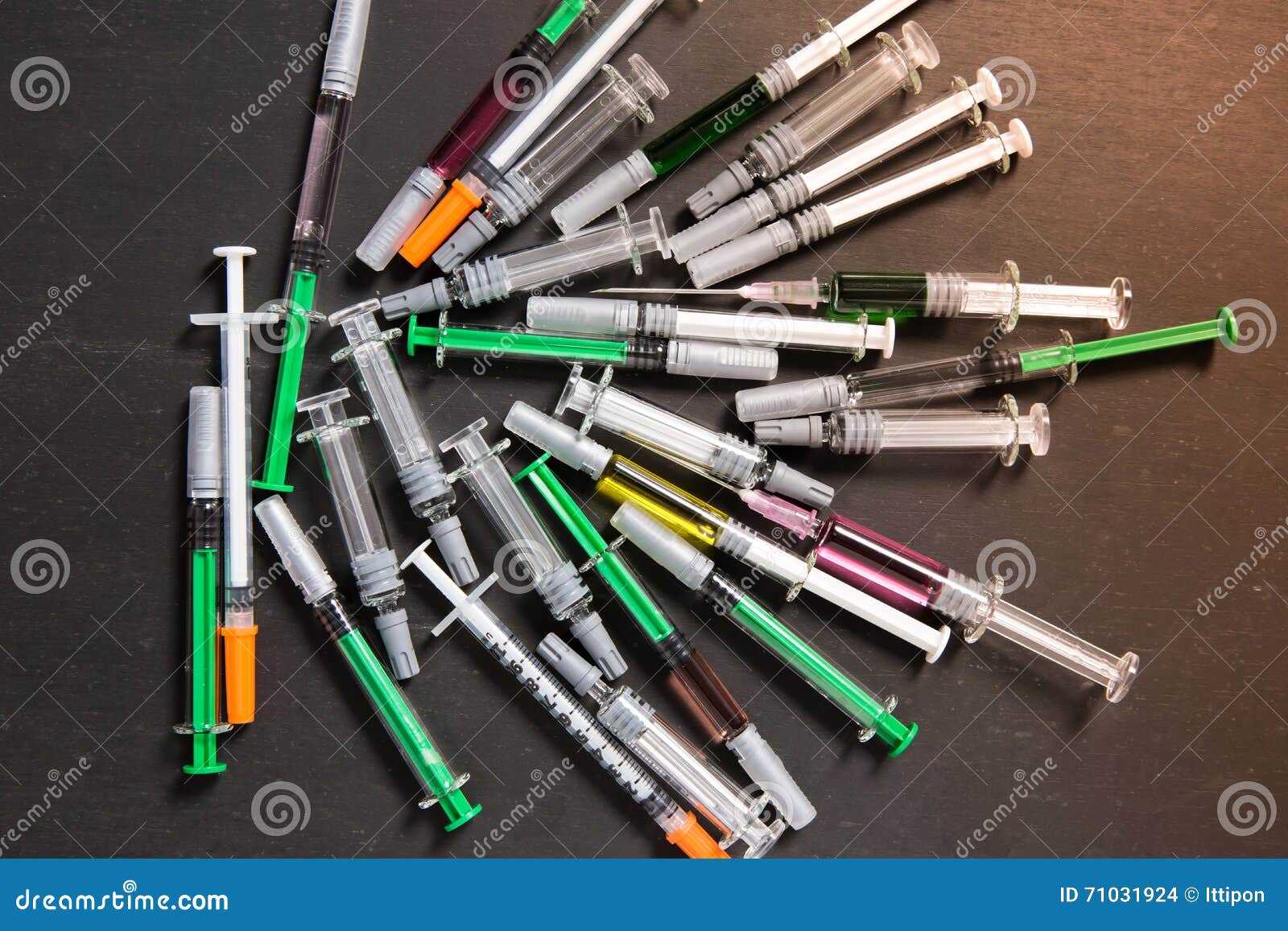 Pile of Used Disposable Syringes Stock Photo - Image of infection ...