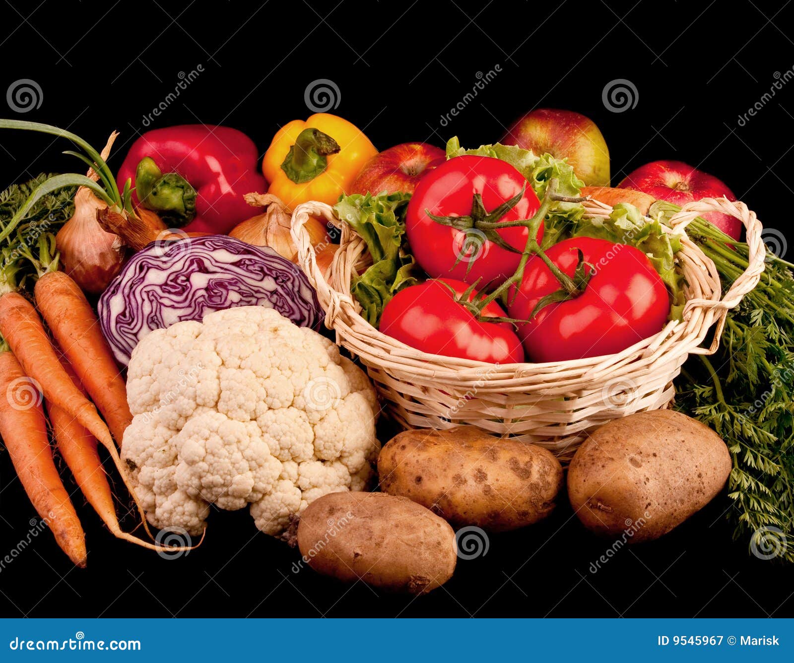 Pile of various vegetables stock image. Image of carrots - 9545967