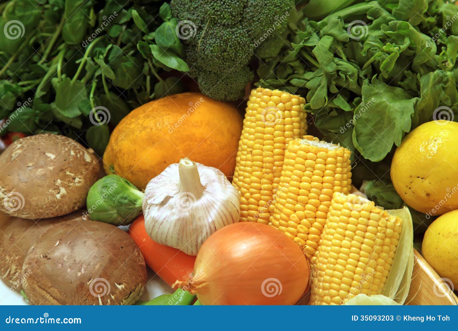 Pile of Vegetables stock image. Image of closeup, home - 35093203