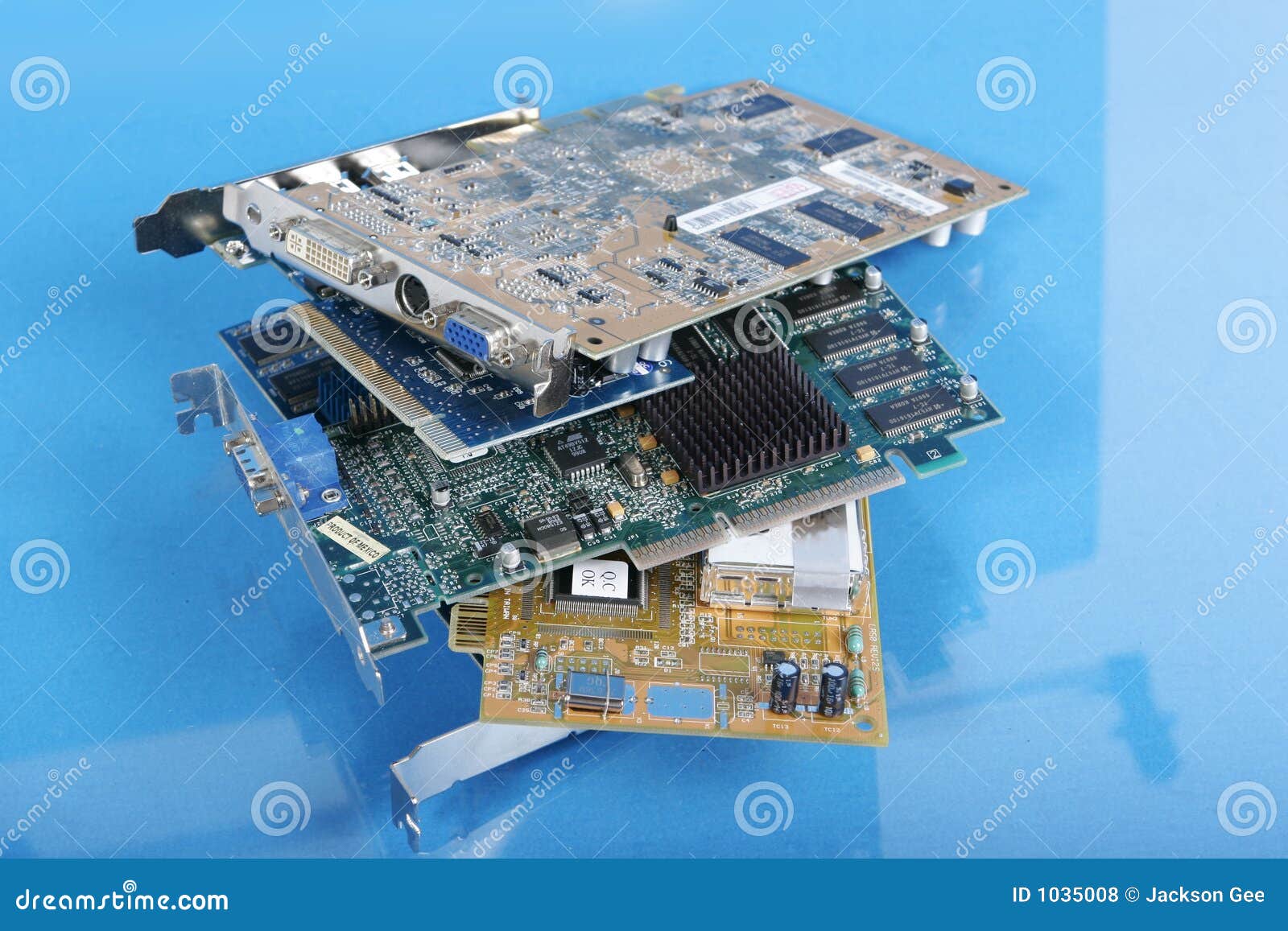 Pile of video cards stock photo. Image of component, device - 1035008