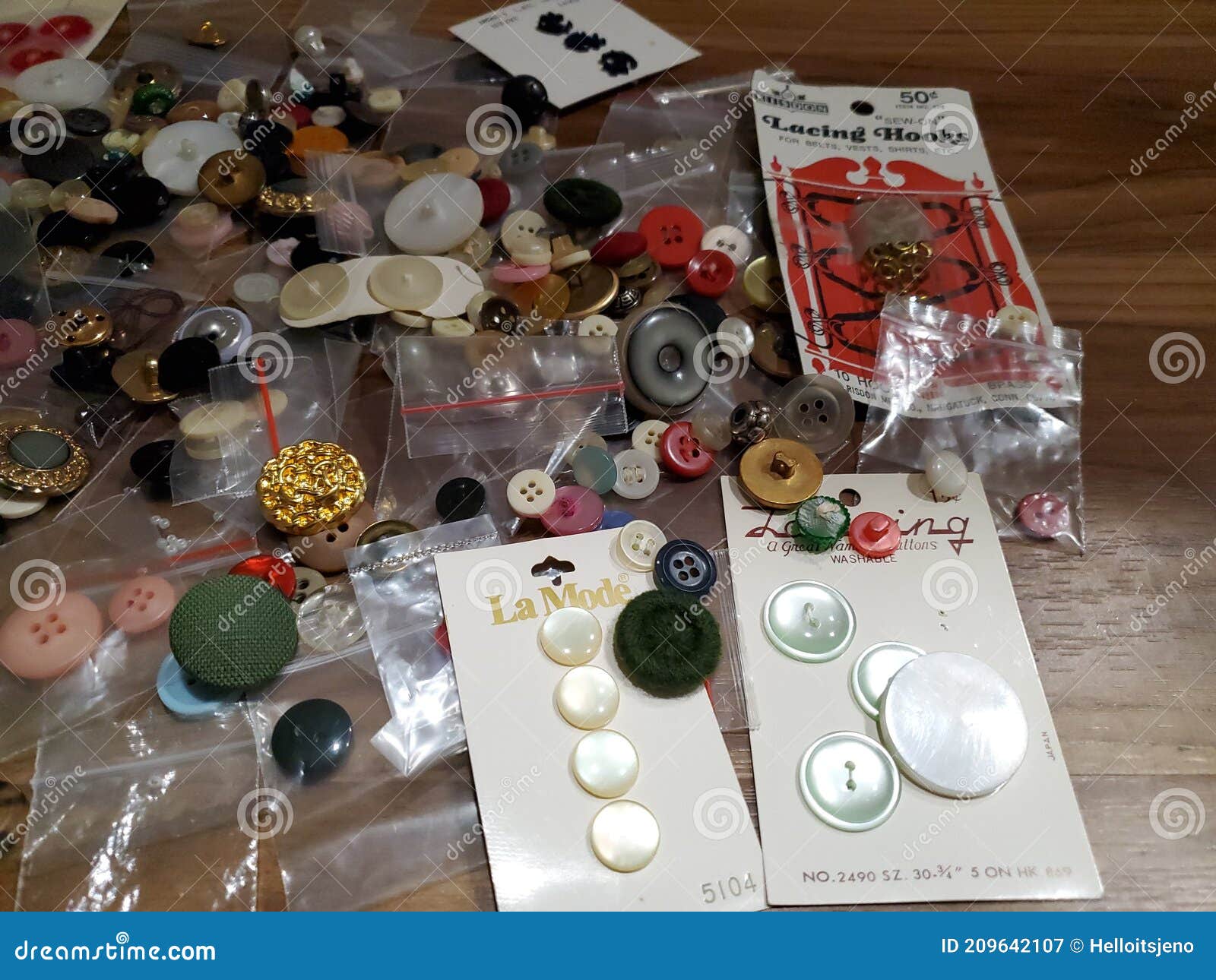 Pile of vintage buttons editorial photography. Image of dish - 209642107