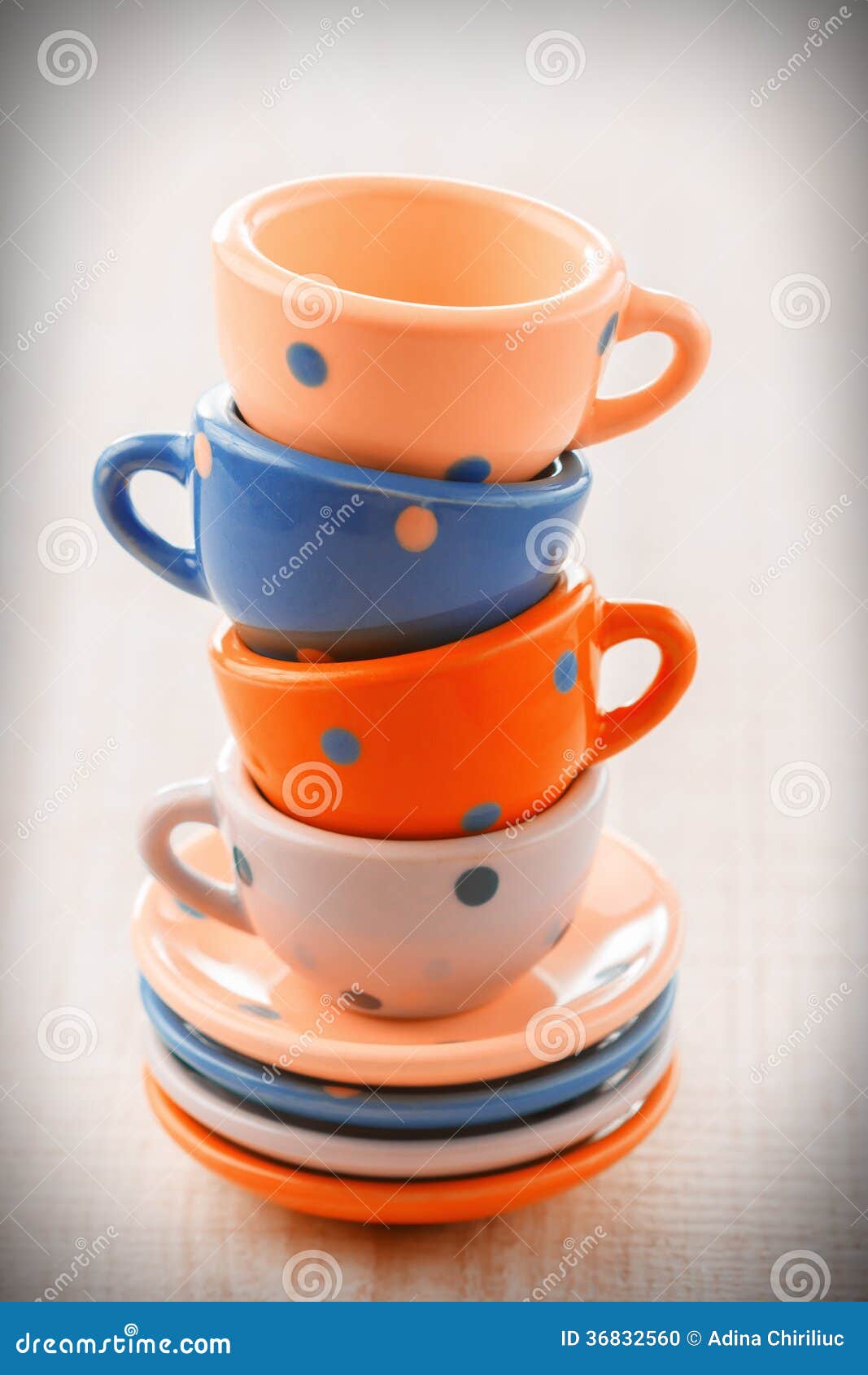Pile of vintage tea cups stock photo. Image of design - 36832560