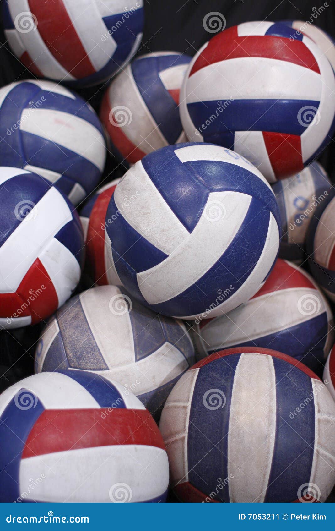 Pile of volleyballs stock image. Image of pile, sport - 7053211