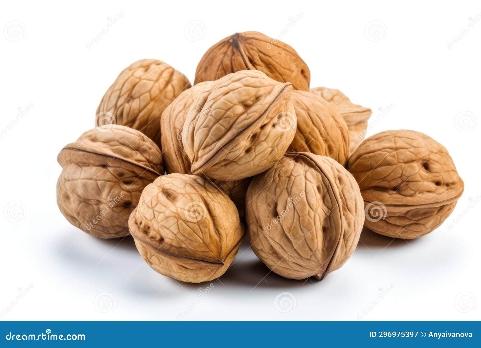 A Pile of Walnuts Sitting on Top of Each Other Stock Image - Image of ...
