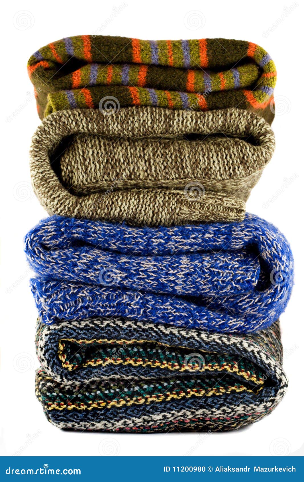 Pile of warm sweaters stock photo. Image of pile, domestic - 11200980