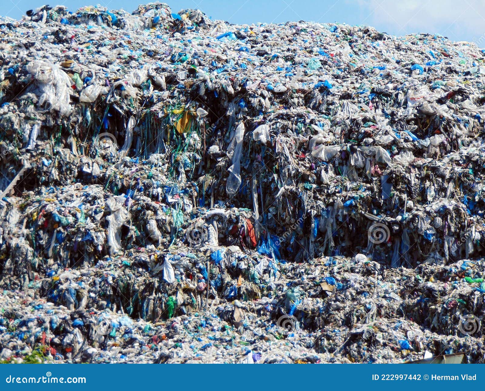 Pile Of Waste Overflowing From Public Bins During Garbage Collectors ...