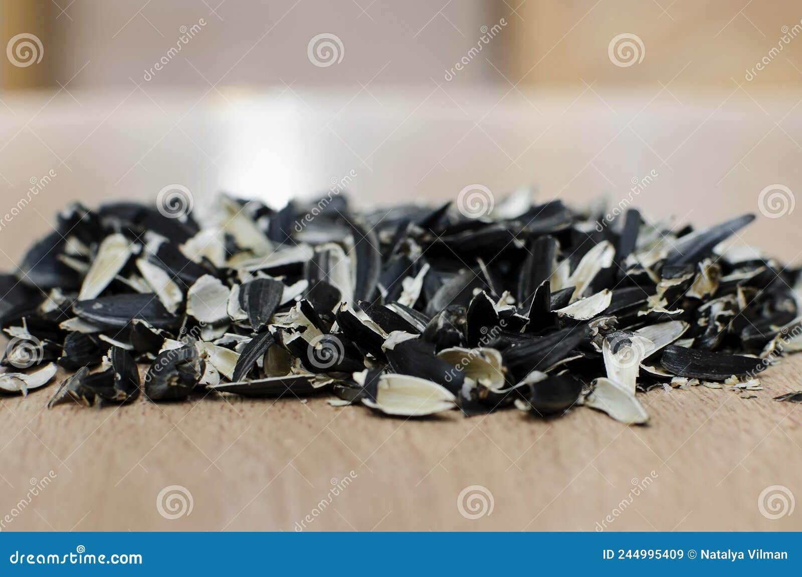 Pile of Waste from Seeds on a Neutral Background Stock Image - Image of ...