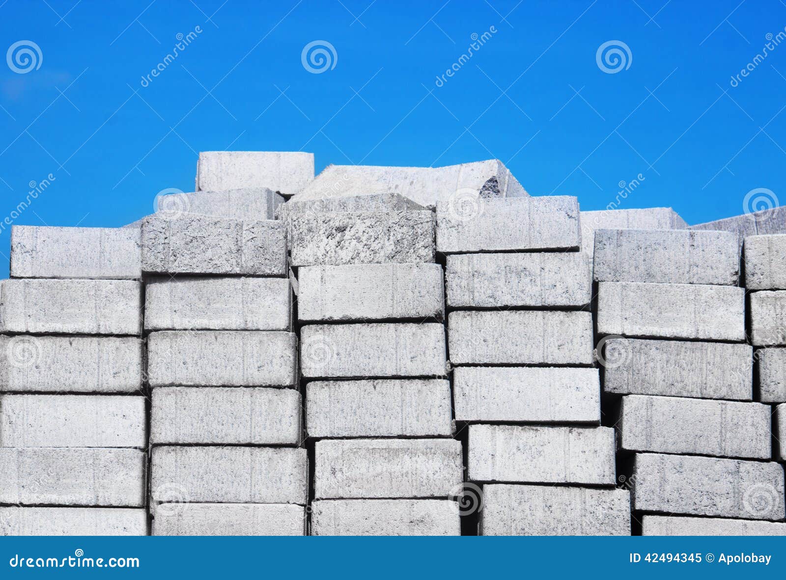 Pile Of White Bricks Royalty-Free Stock Photography | CartoonDealer.com ...