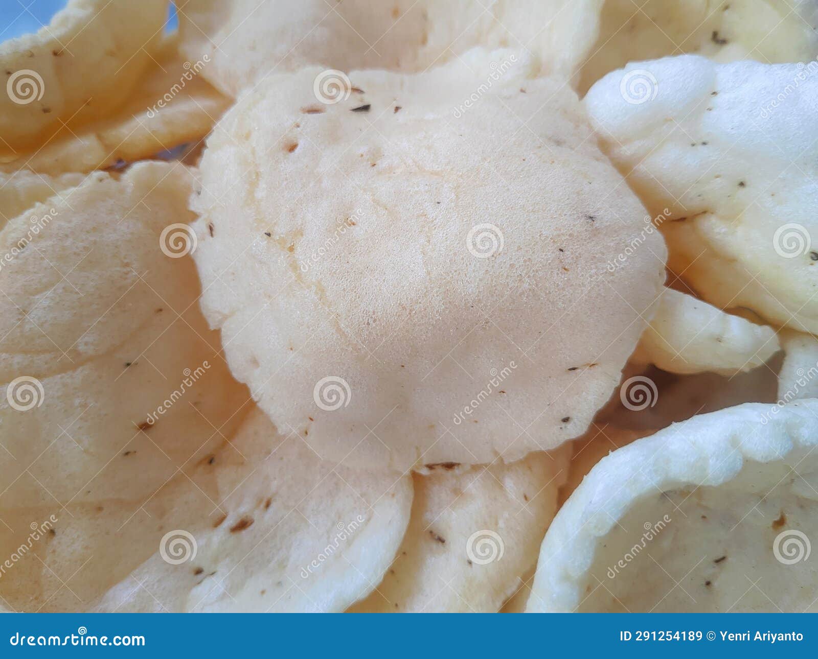 A Pile of White Crackers with a Wavy Shape Stock Image - Image of ...