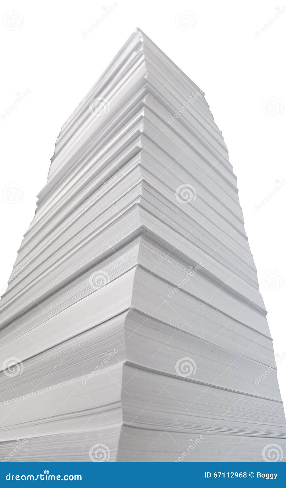 A pile of white paper stock photo. Image of archives - 67112968