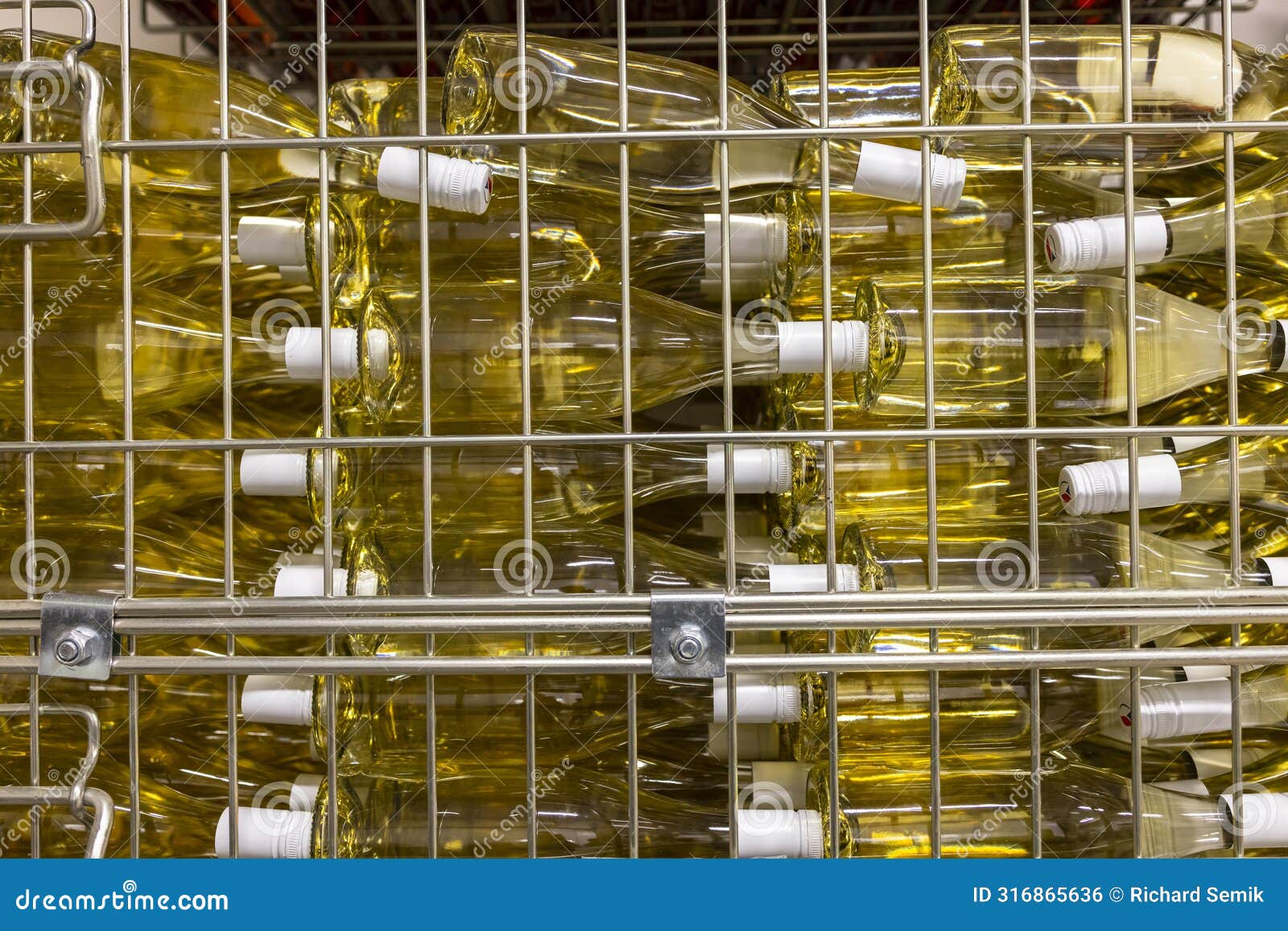 Pile of wine bottles stock photo. Image of factory, interior - 316865636