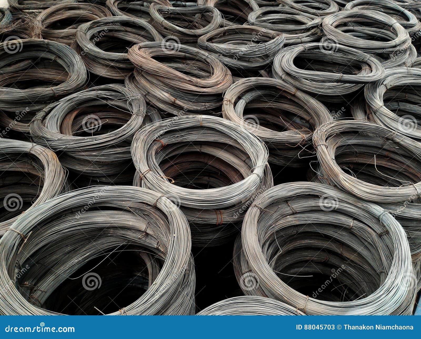 Pile of wire stock image. Image of horizontal, group - 88045703