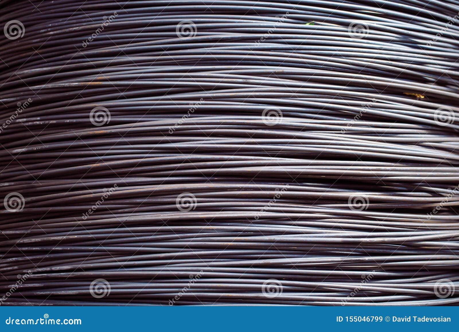 Pile of Wire Rod or Coil for Industrial Usage. Stock Image - Image of ...