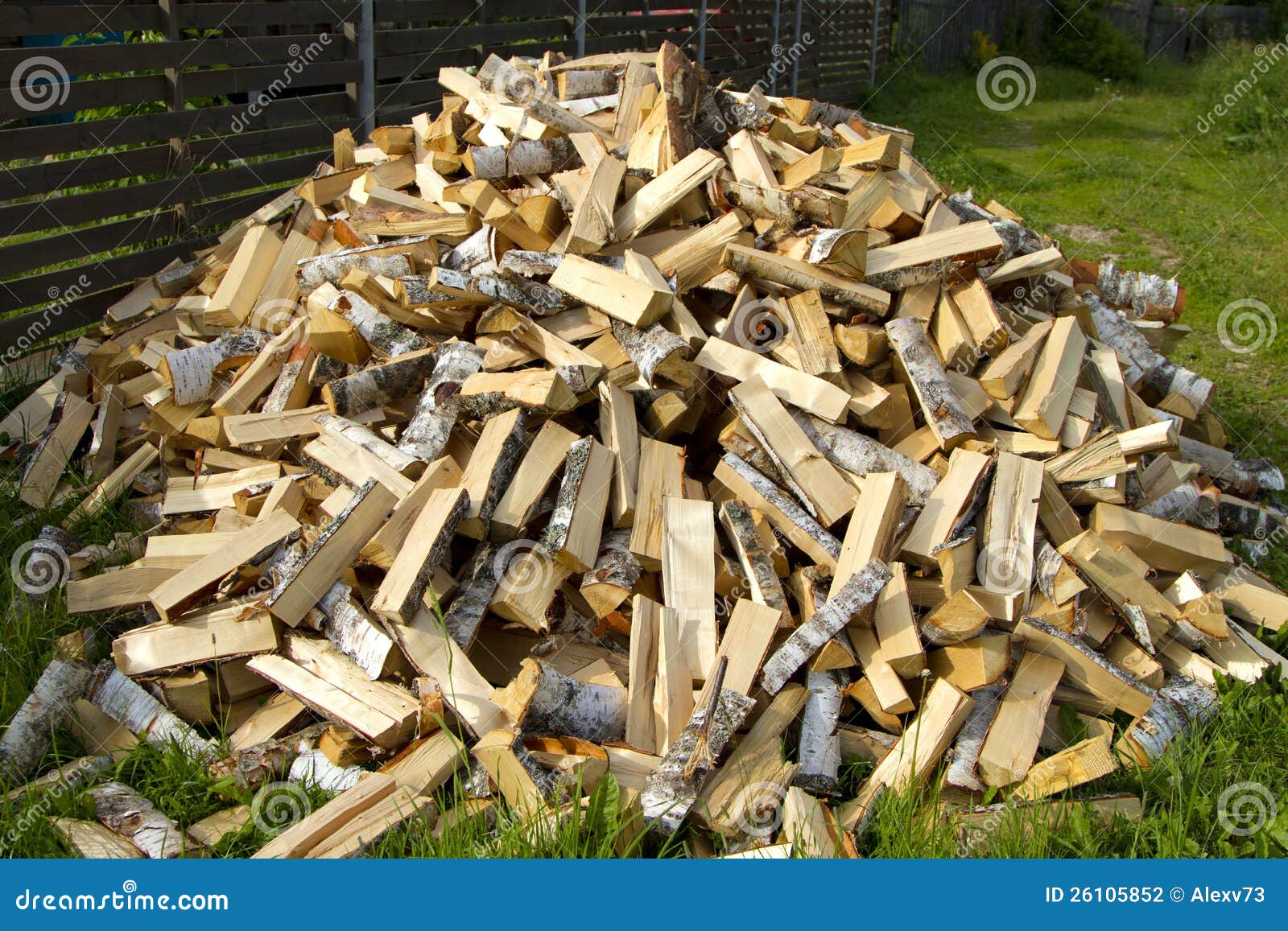 A Pile Of Wood In The Cabin Storage Of Peasant Agriculture Royalty-Free ...