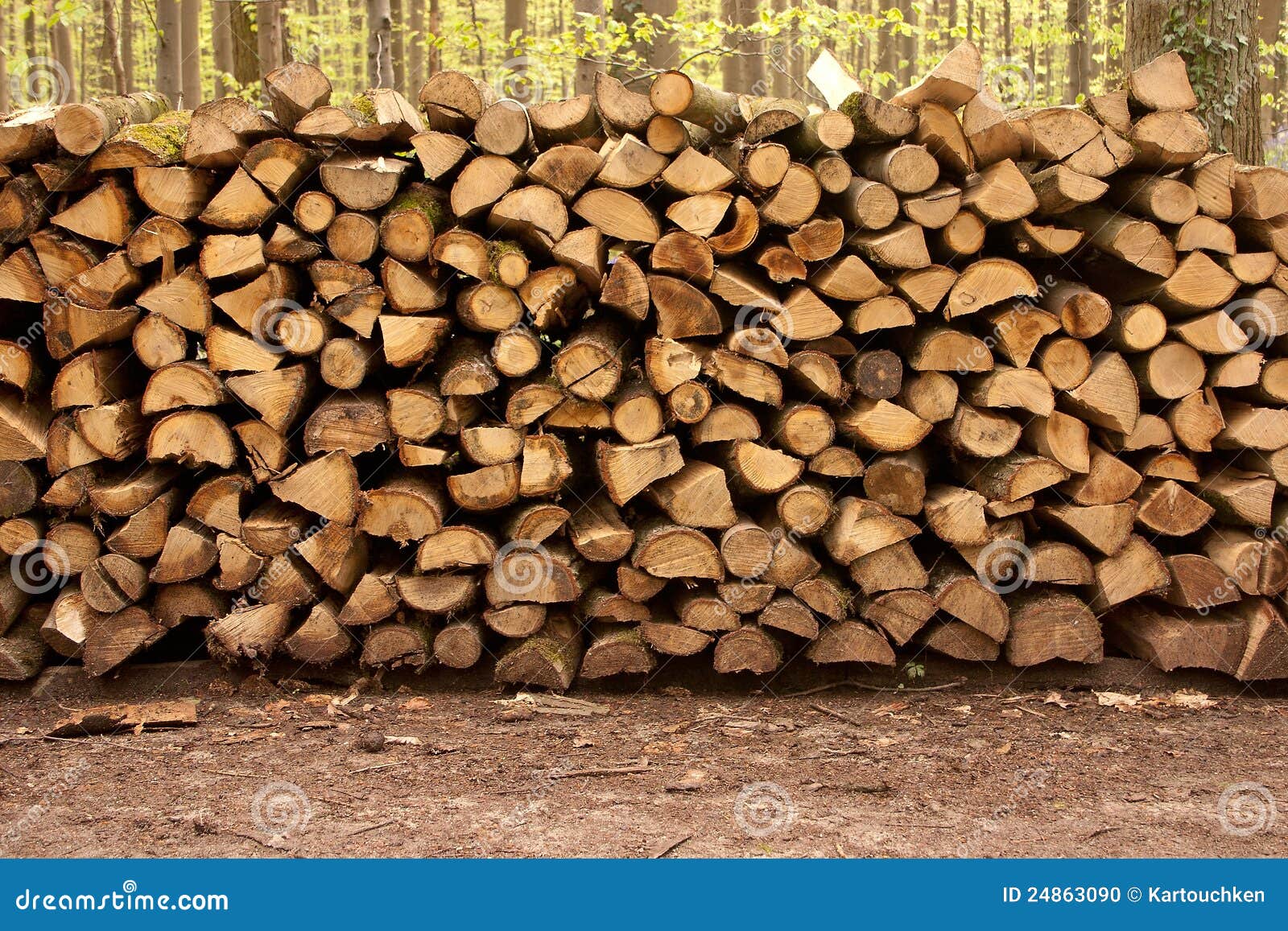 Pile Of Wood - 4 Stock Photo - Image: 24863090