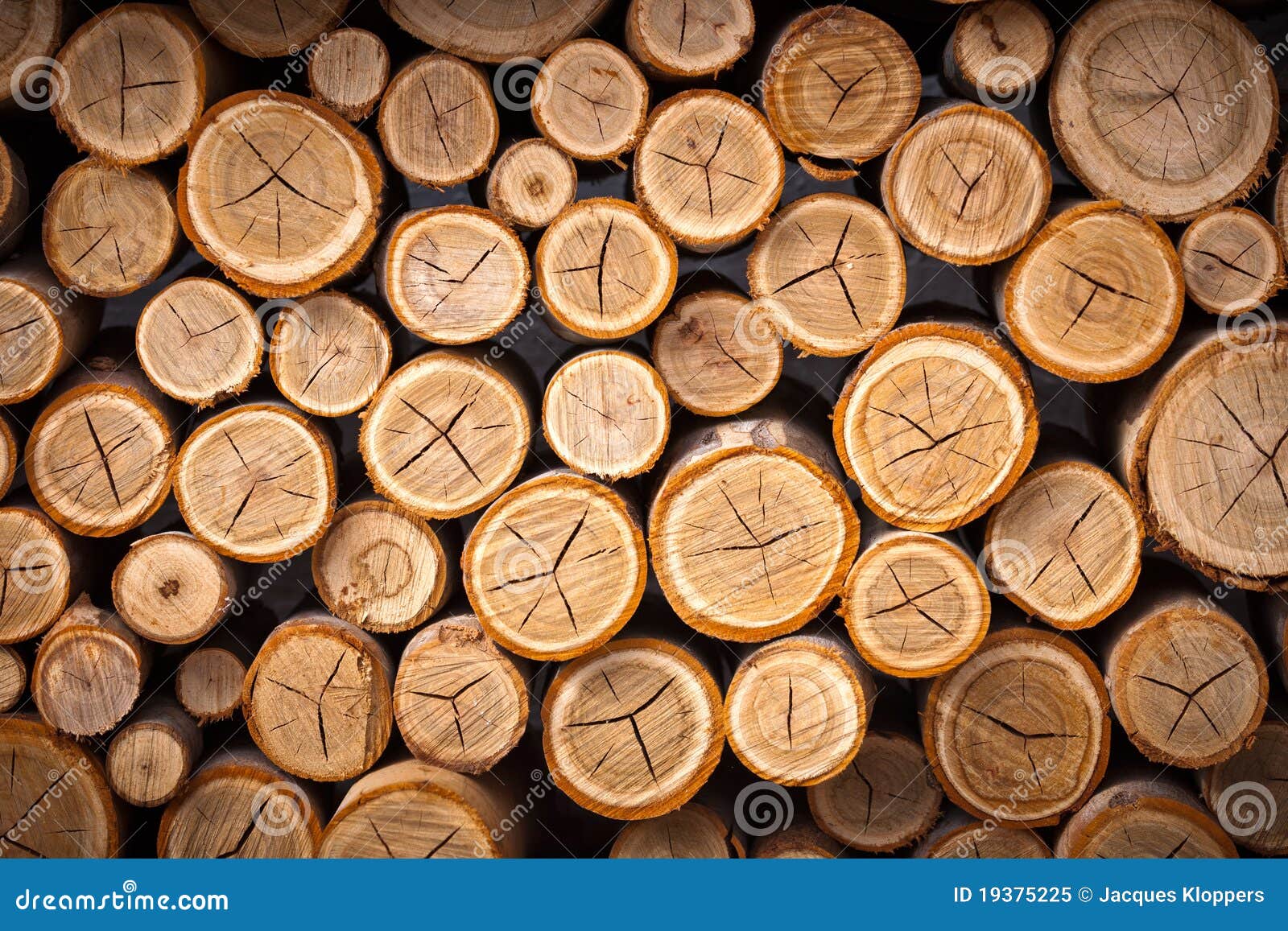 Pile of Wood Logs Ready for Winter Stock Image - Image of natural ...