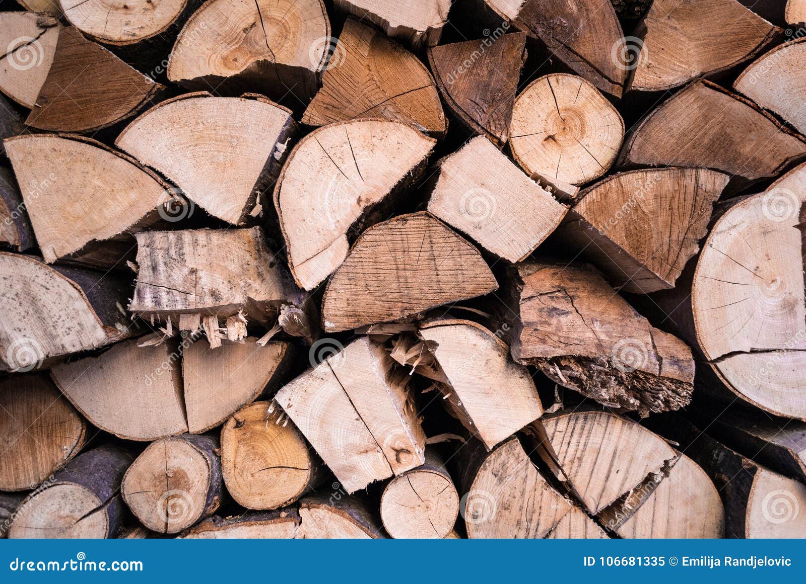 Raw Wood Logs: Natural Texture for Winter Heating Stock Image - Image ...
