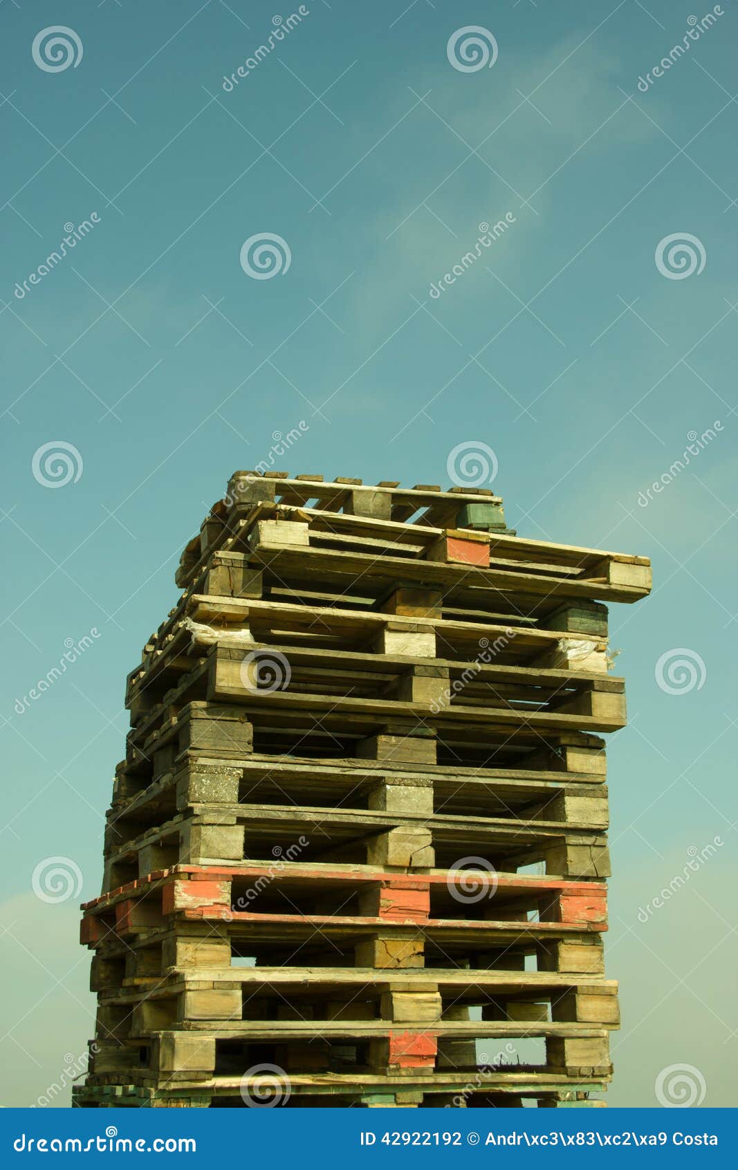 Wood Pallets For The Storage Of The Goods Royalty-Free Stock Photo ...