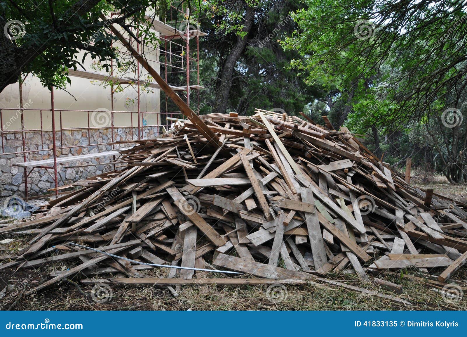 Pile of wooden planks stock image. Image of pile, industry - 41833135