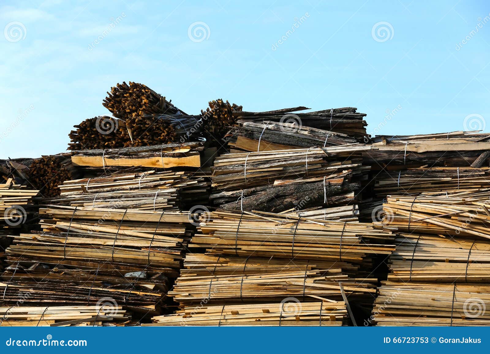 Pile of wooden planks stock image. Image of lines, natural - 66723753