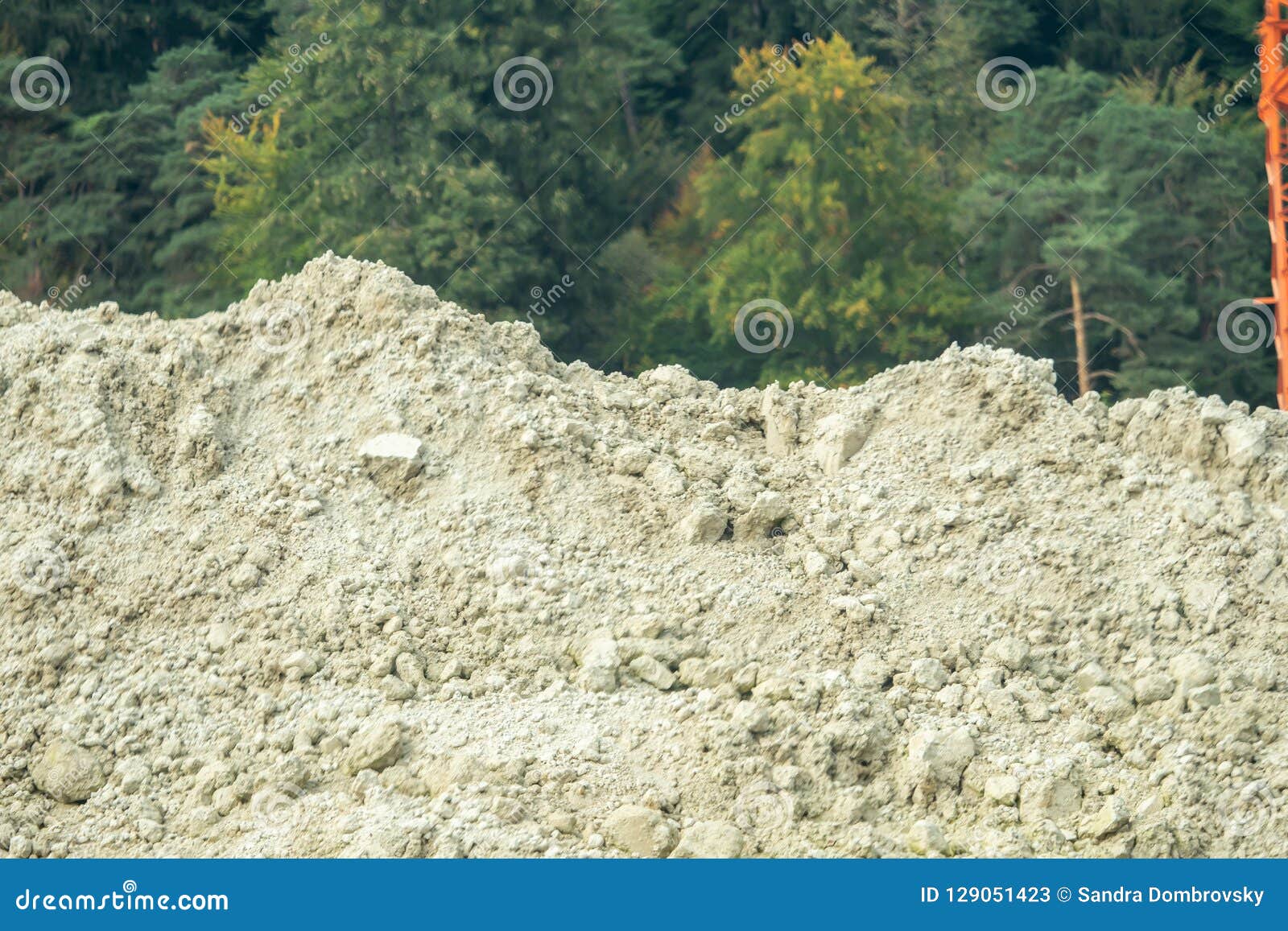 A Pile of Work Material on a Construction Site Stock Image - Image of ...