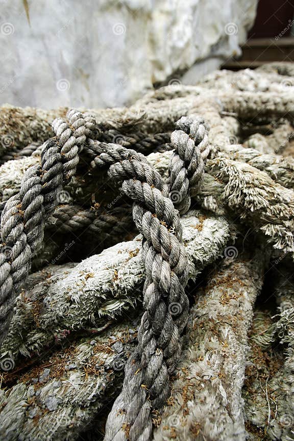 Pile of worn rope stock image. Image of mound, used, pile - 2603971
