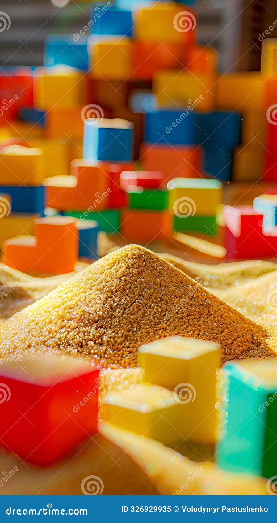 A pile of yellow blocks stock image. Image of powder - 326929935