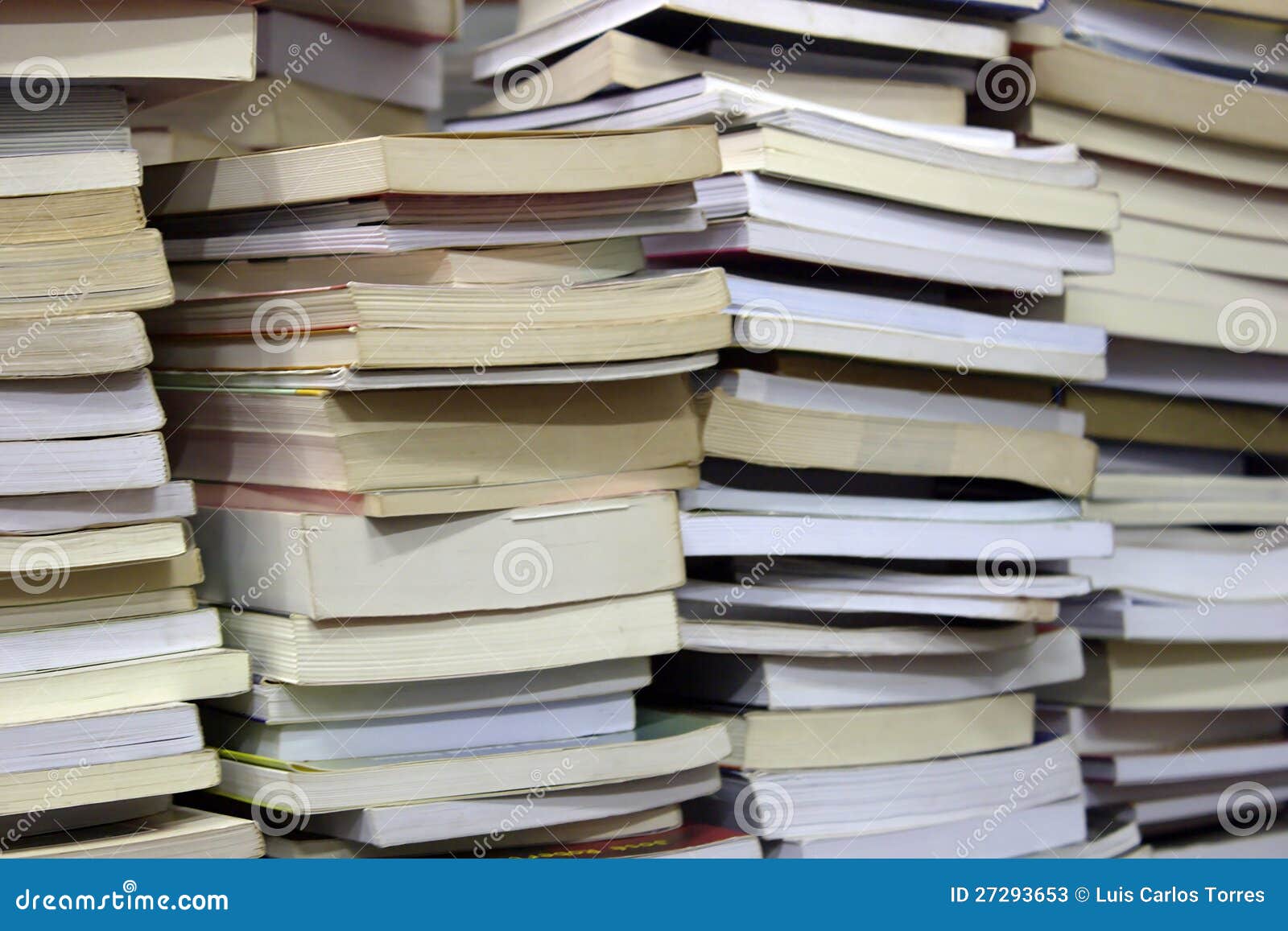 Piled books stock image. Image of aligned, pile, book - 27293653