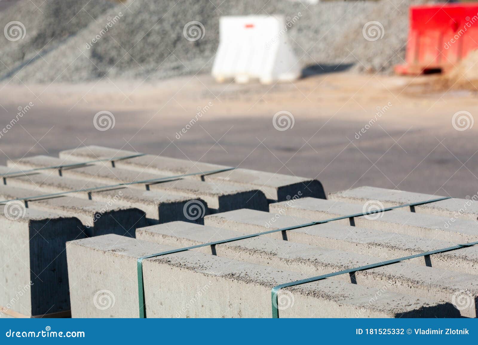 Concrete Curbstones Installation. Grouting Of Sidewalk Pavement Borders ...