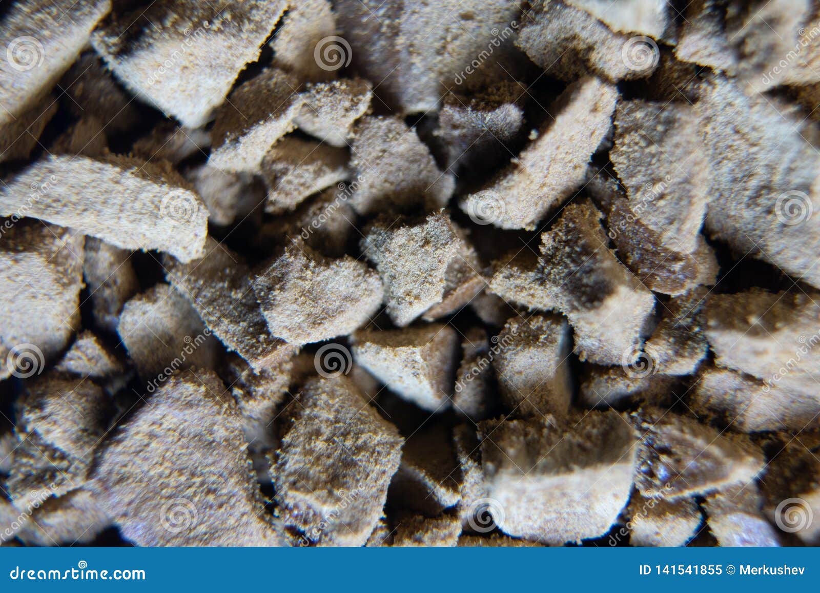 Piled Granules Texture Background. Instant Coffee Closeup Macro ...