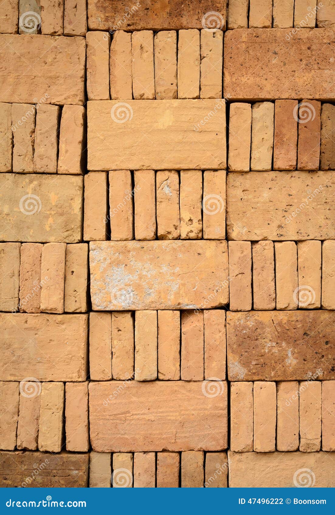 Piled Up of Brick Stack in a Construction Site Stock Photo - Image of ...