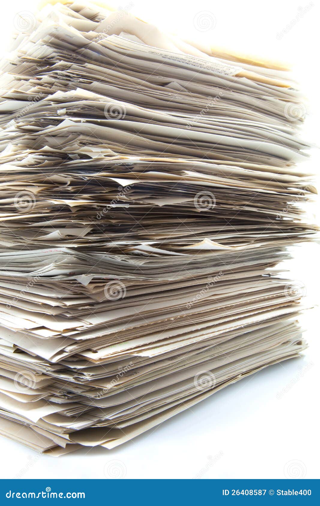 Piled up documents stock image. Image of sheet, blank - 26408587