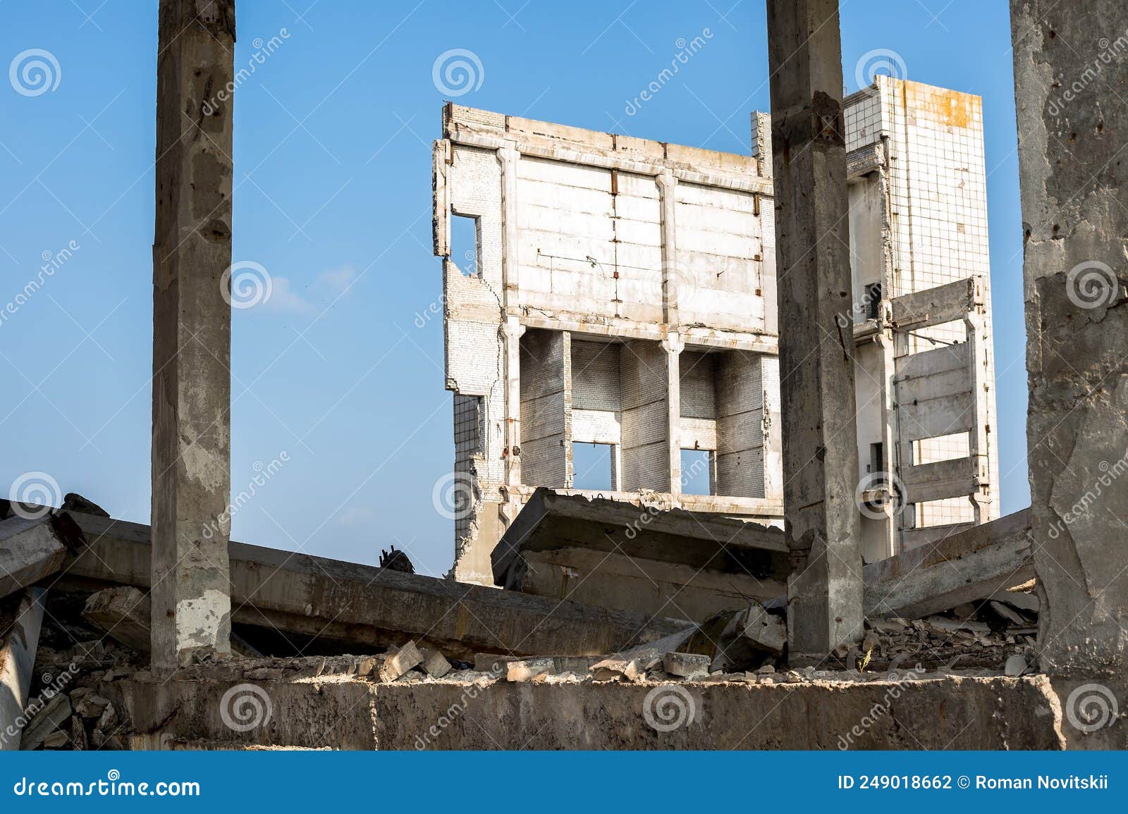 Remains Of A Building With Carved Pillars And Tympanum In Ephesus ...