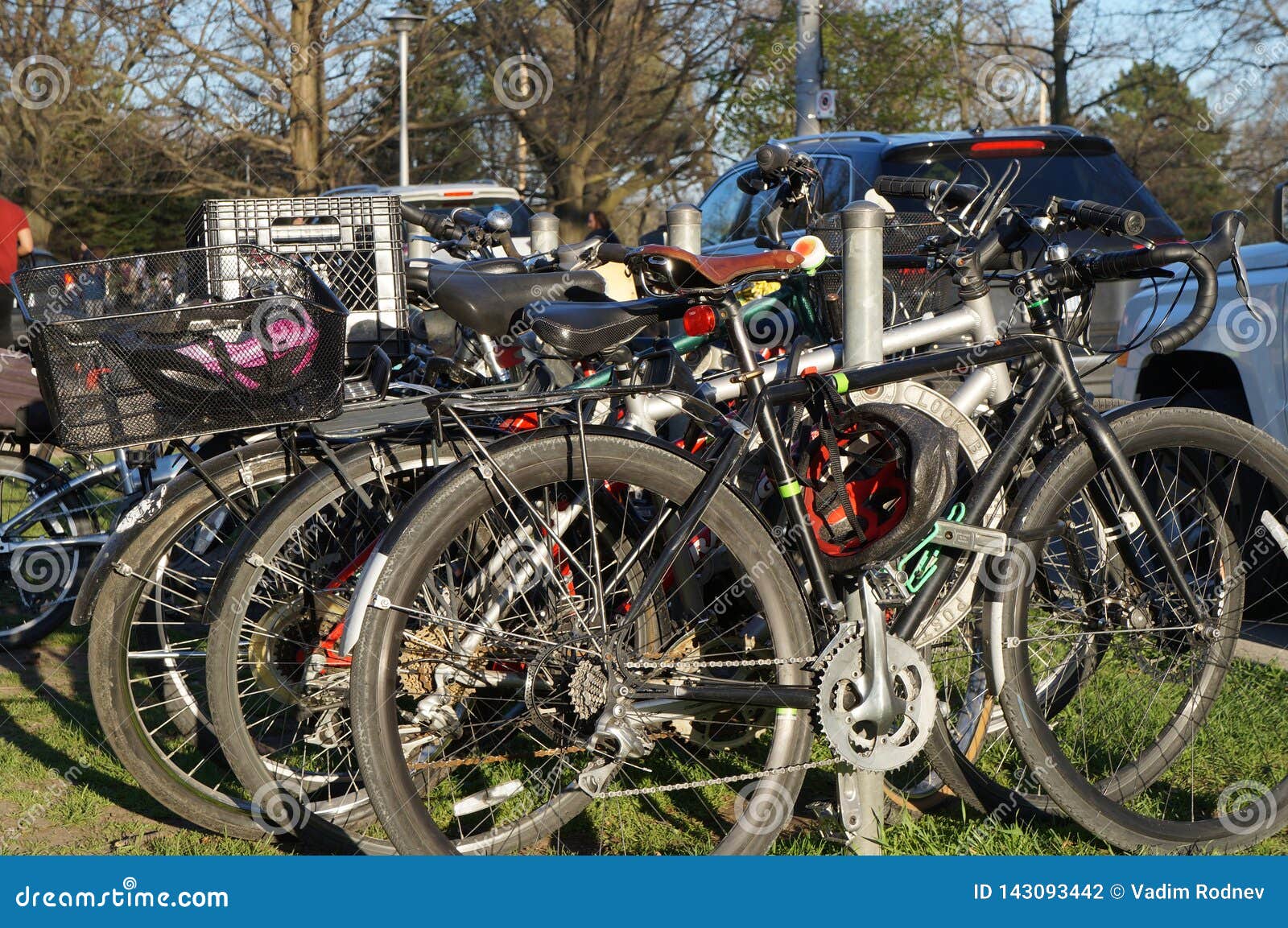 Piles of Bicycles in a Bicycle Stall in a Park Editorial Photography ...
