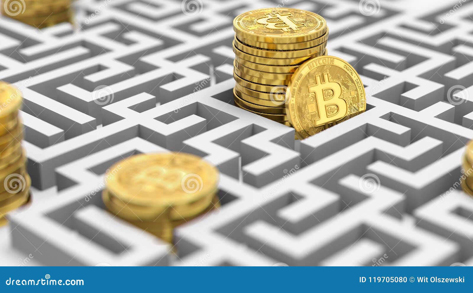 Piles of Bitcoin in the Maze. Difficult and Unknown Future Ahead ...