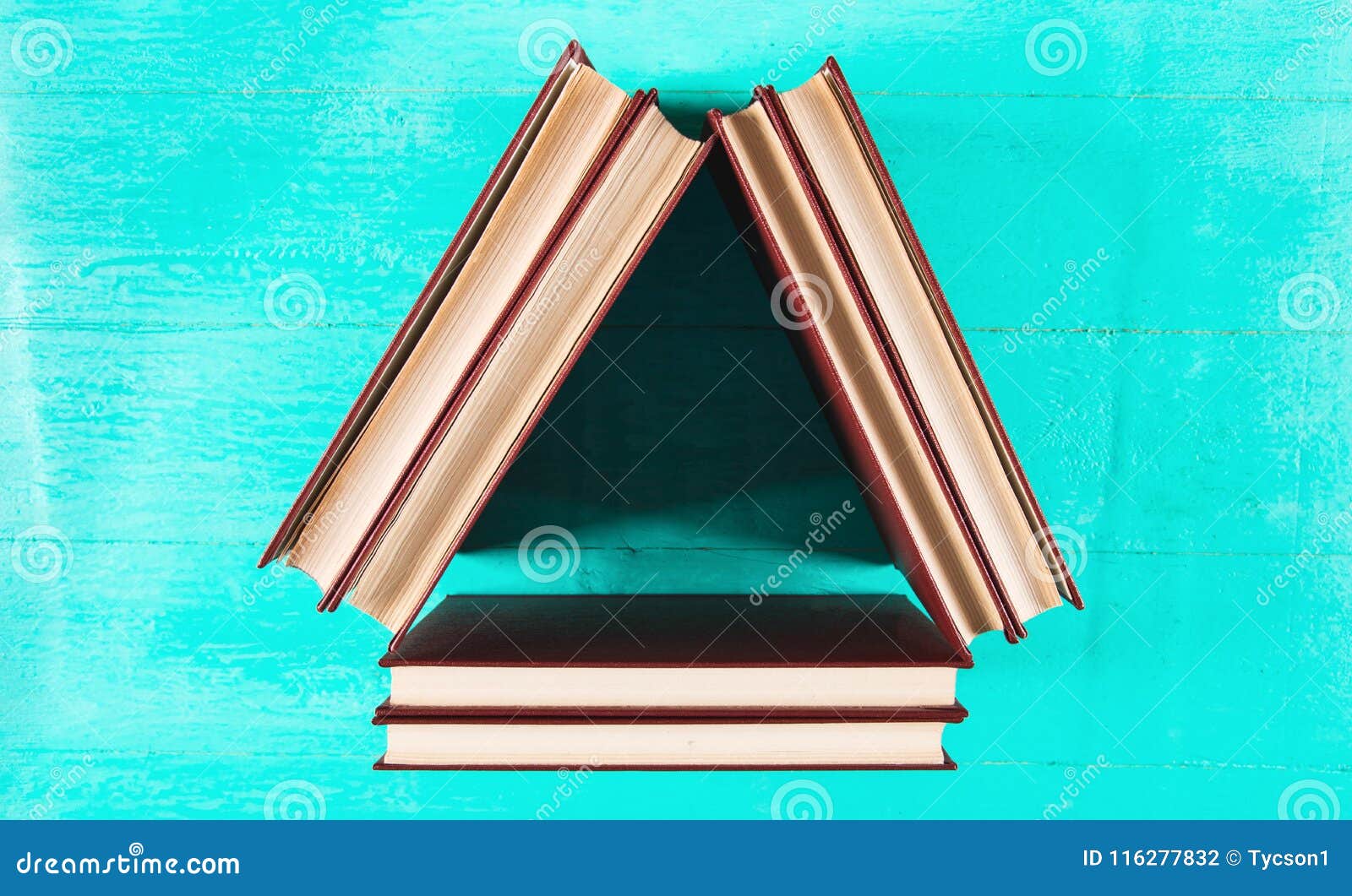 Piles of Books Spread Out in Rows Stock Photo - Image of front, book ...