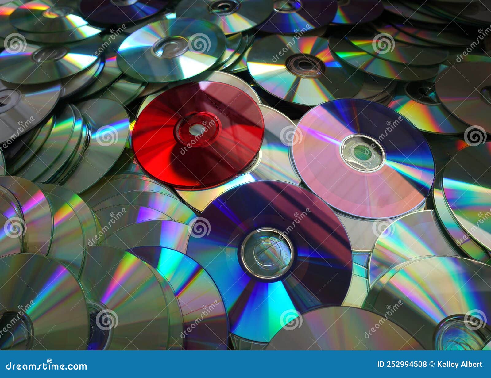 Piles of CDS in Various Colors Stock Photo - Image of copy, disk: 252994508