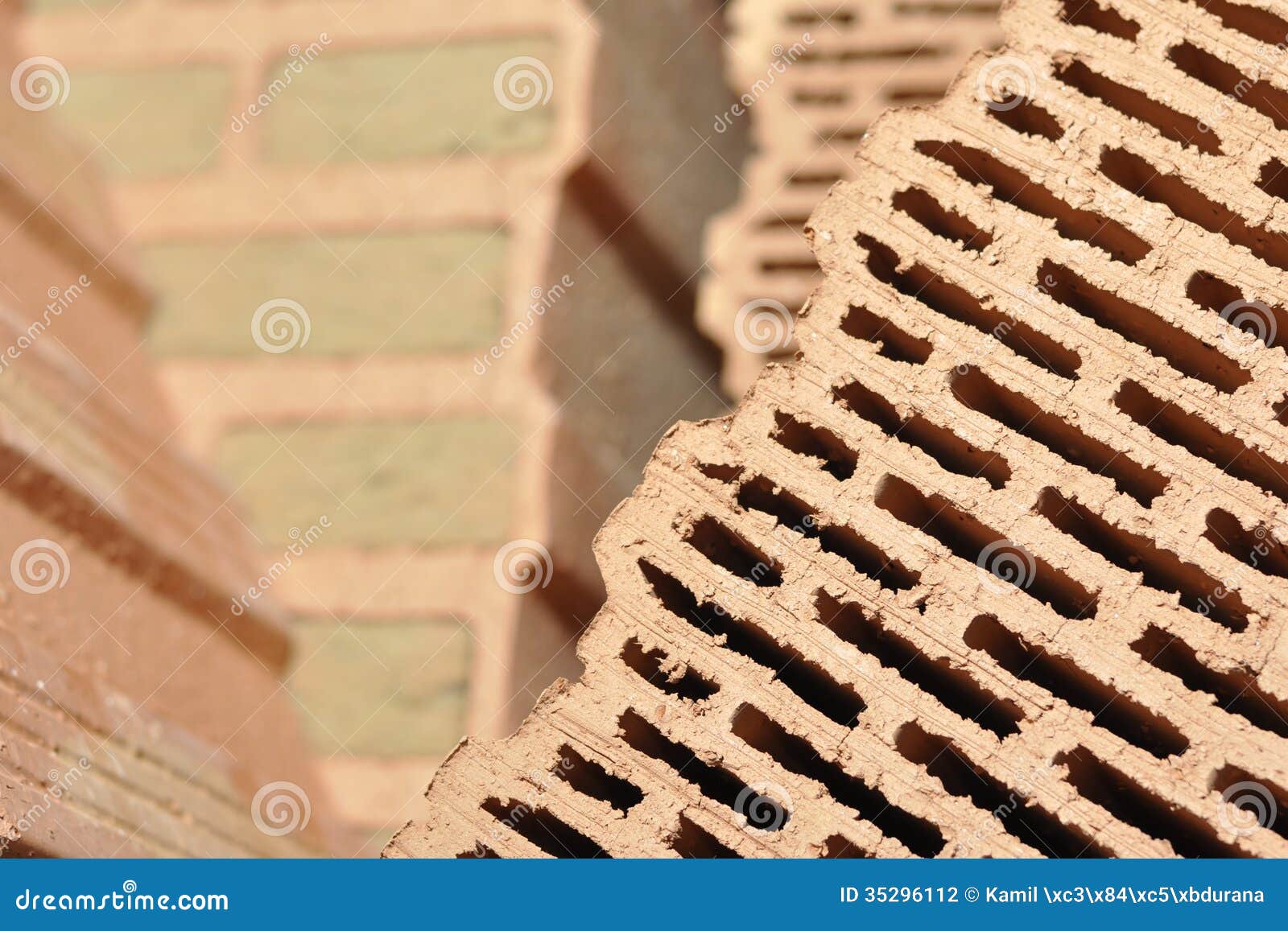 Piles of ceramic bricks stock photo. Image of stacked - 35296112