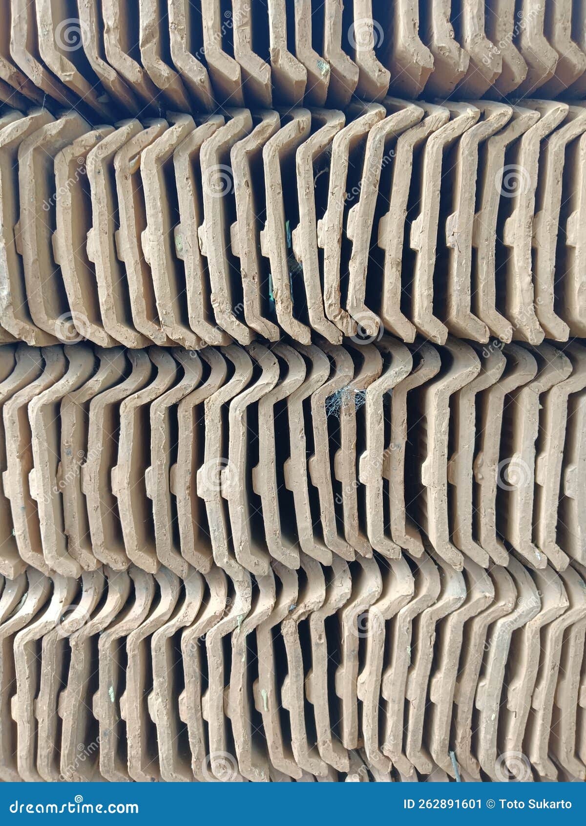 Piles of Clay Tiles that are Still in Use Stock Image - Image of ...