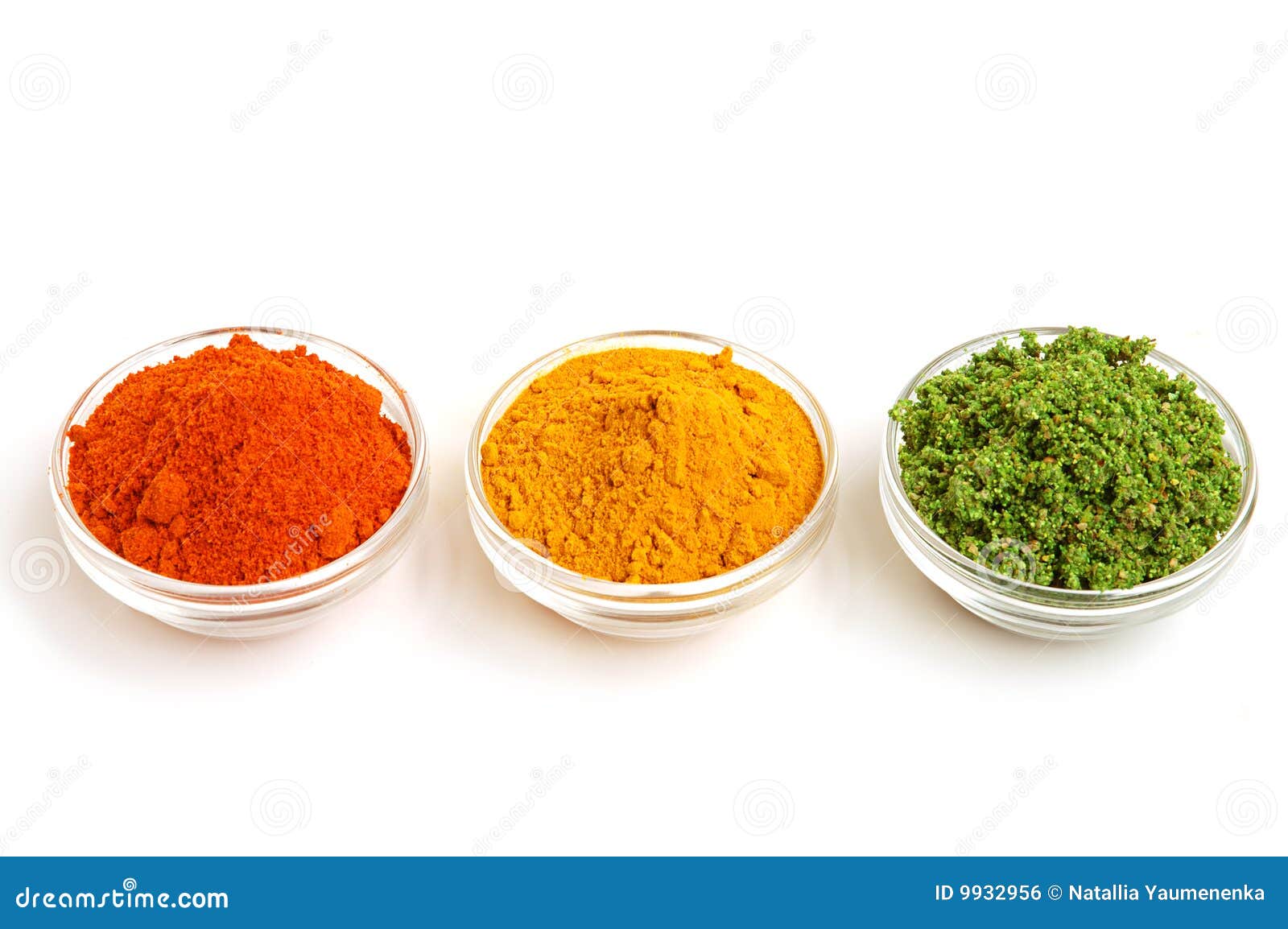 Piles of color spices stock photo. Image of ingredient - 9932956