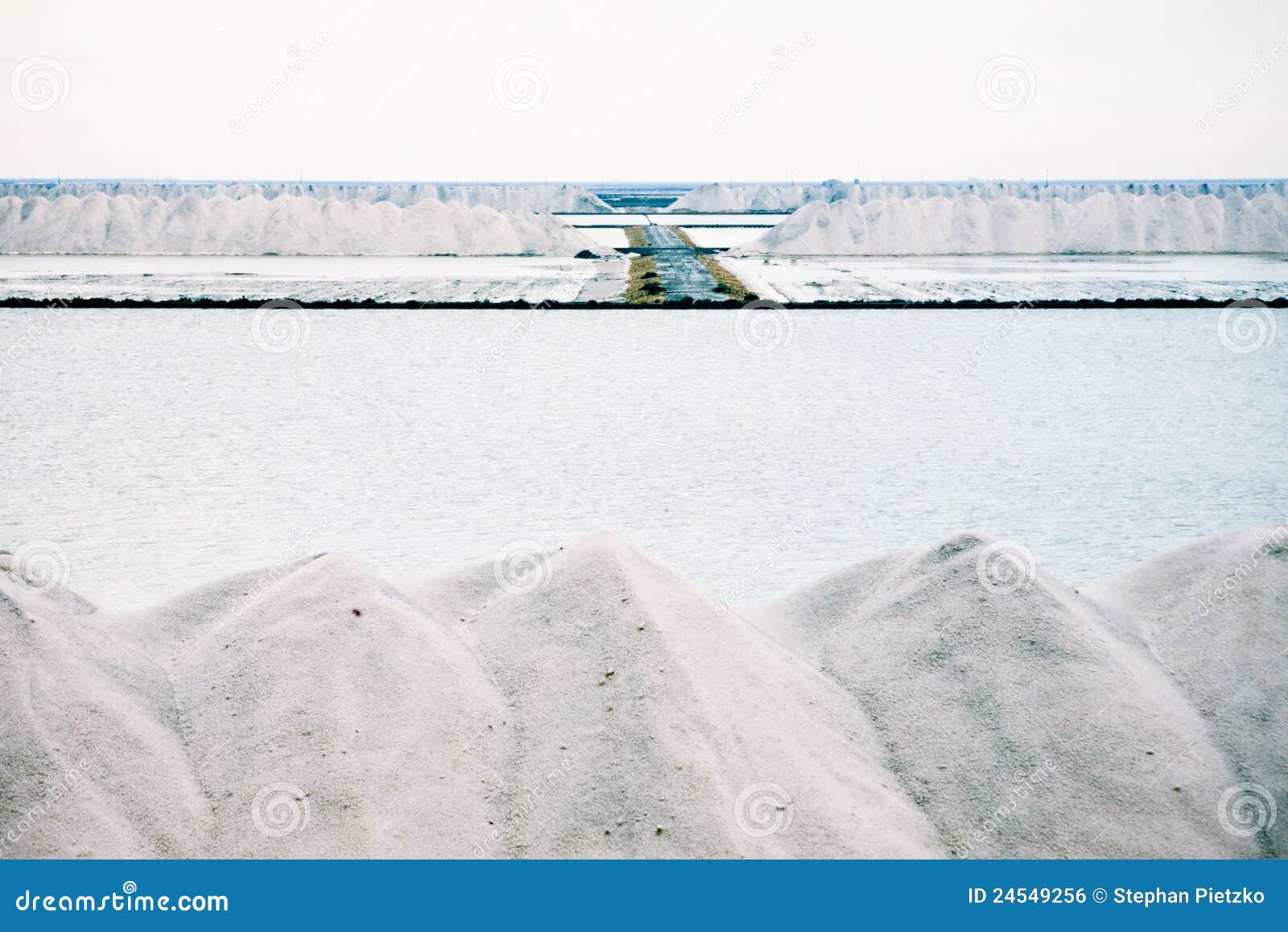 Piles Of Salt Drying In The Sun Near The Mining Town Of Colcani. Salar ...