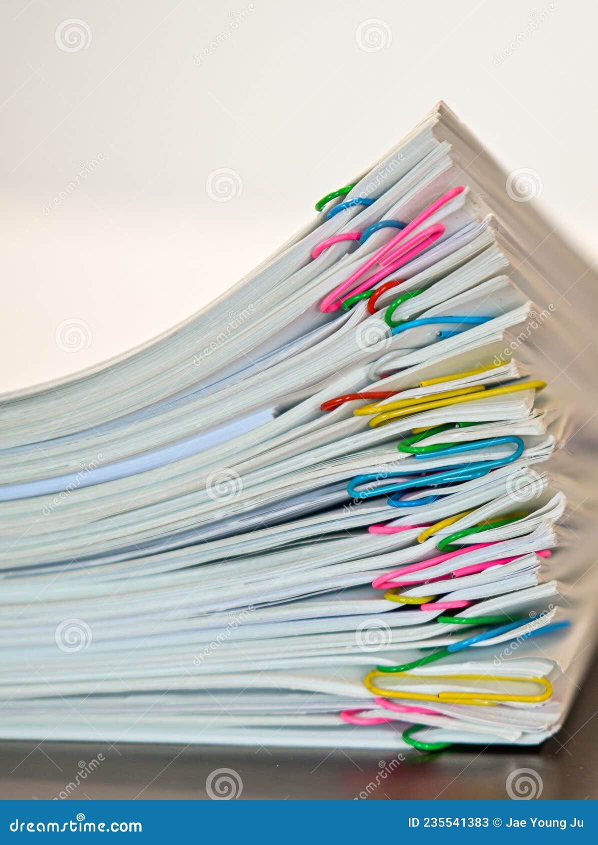 Piles of Documents Piled Up on the Desk Stock Image - Image of legal ...