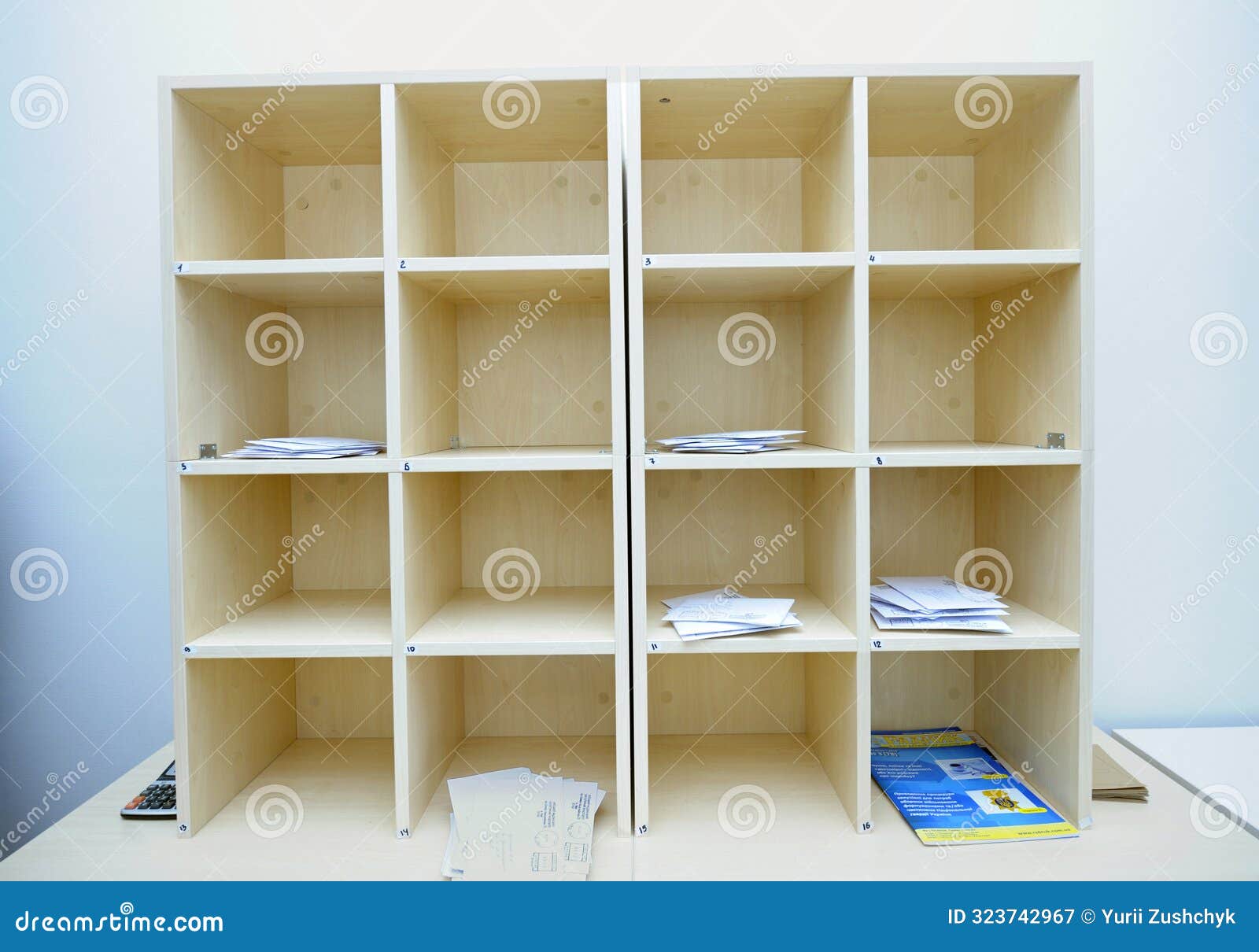 Piles of Envelops Placed in Sorting Wooden Cells, Sorting Room of the ...