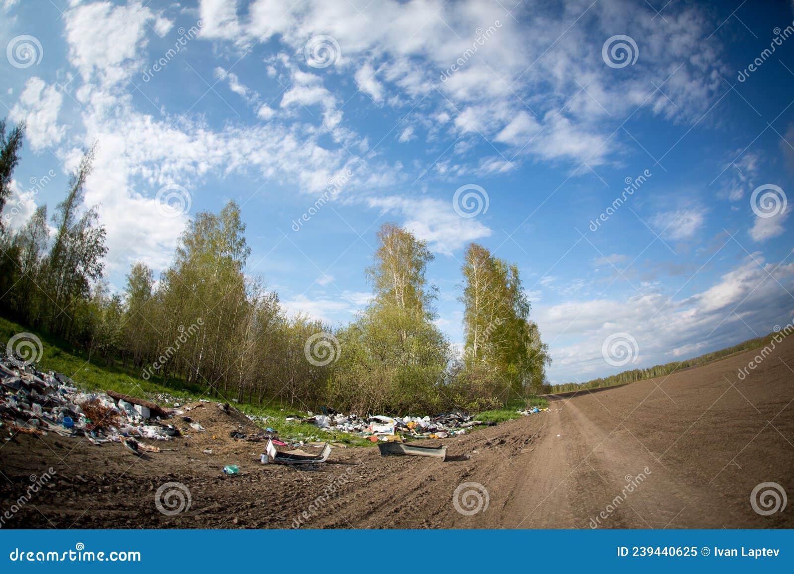 Piles of Garbage in the Field, Garbage in the Forest, Environmental ...