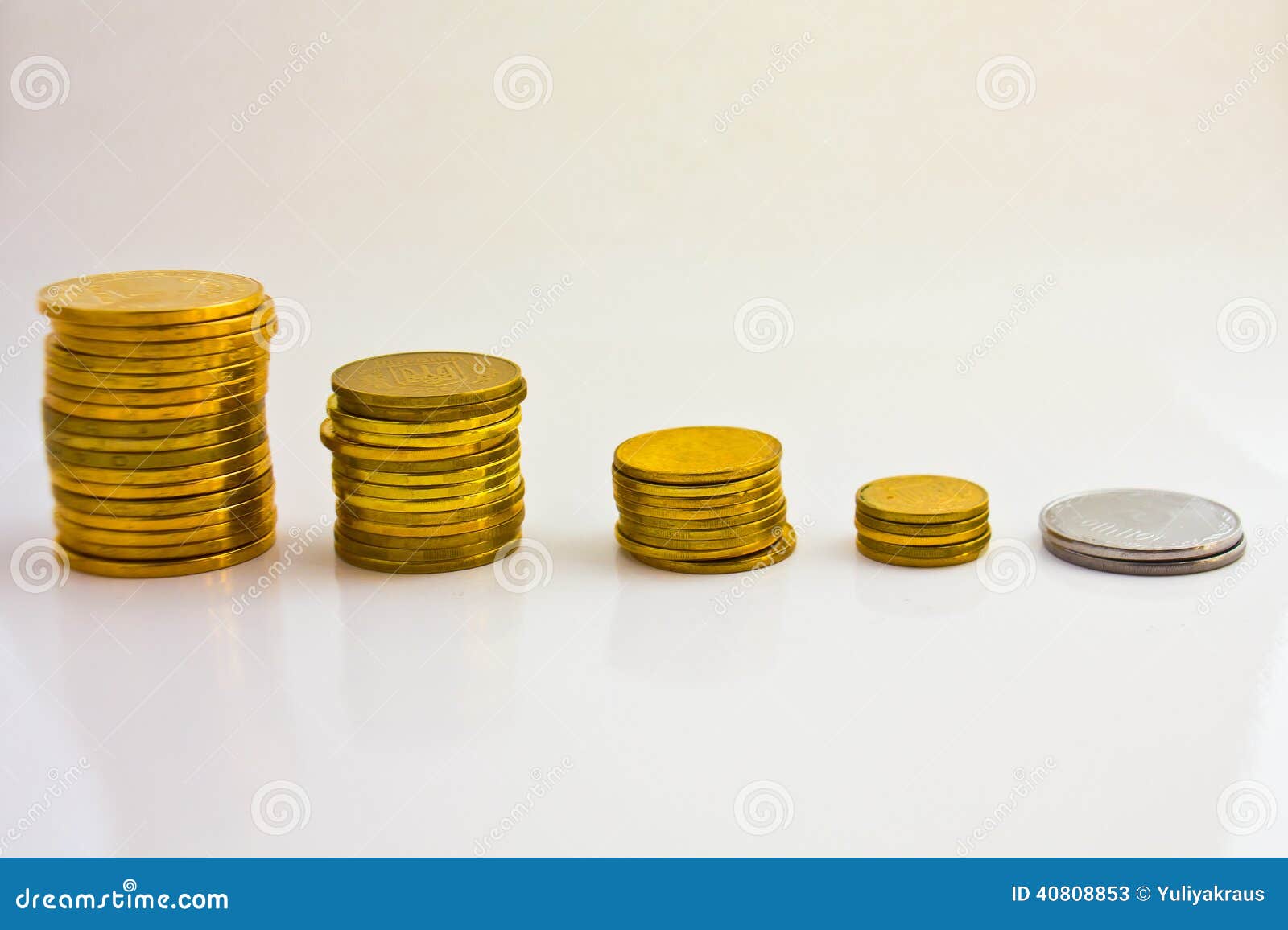 Piles of gold coins stock image. Image of closeup, golden - 40808853