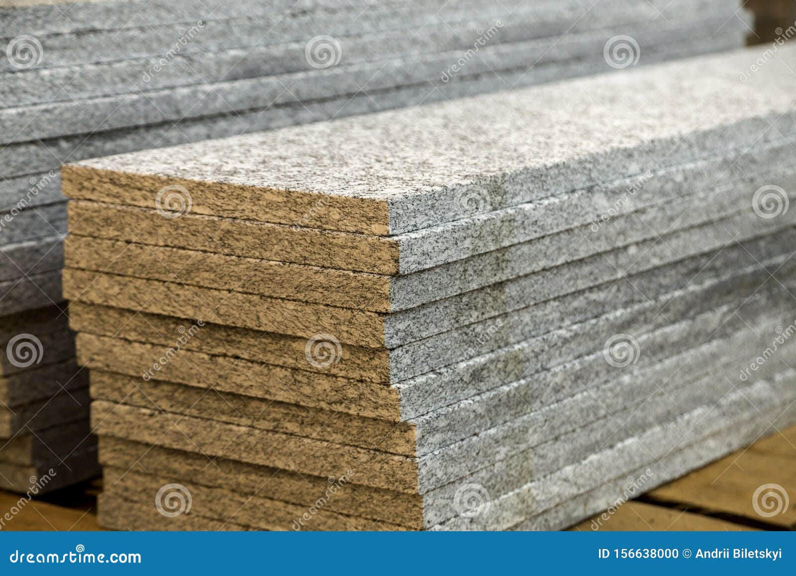 Piles of Granite Marble Slabs. Stone Sheets for Decorative Construction ...