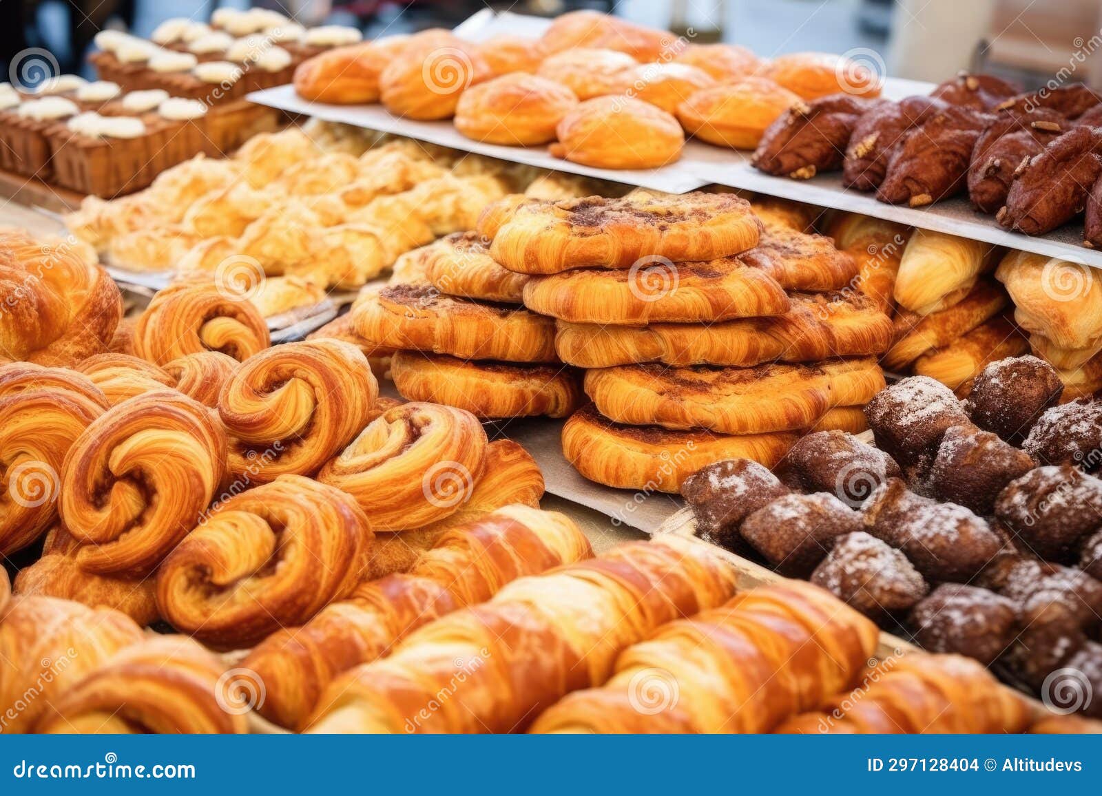 Piles of Homemade Pastries on a Table for a Fair Stock Photo - Image of ...
