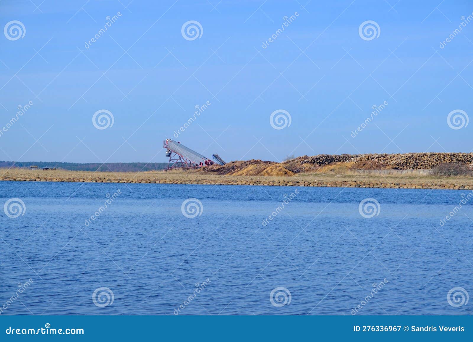 Piles of Logs from the Timber Industry are Ready for Export. in the ...