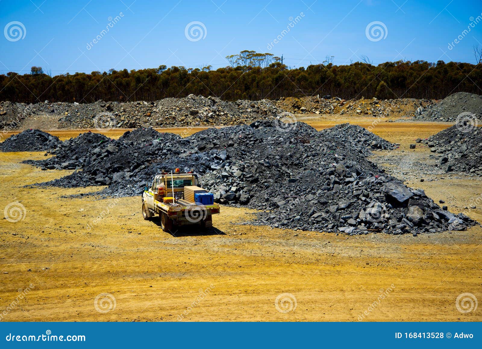 Piles of Ore stock photo. Image of construction, processing - 168413528
