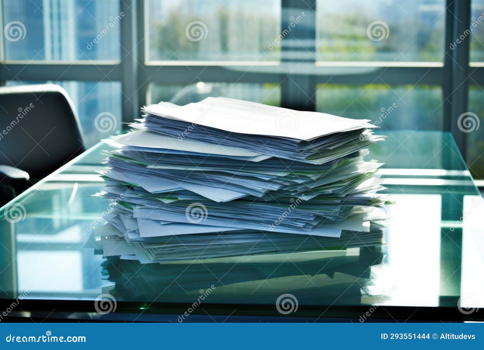 Piles of Petitions on a Modern Glass Desk Stock Photo - Image of ...